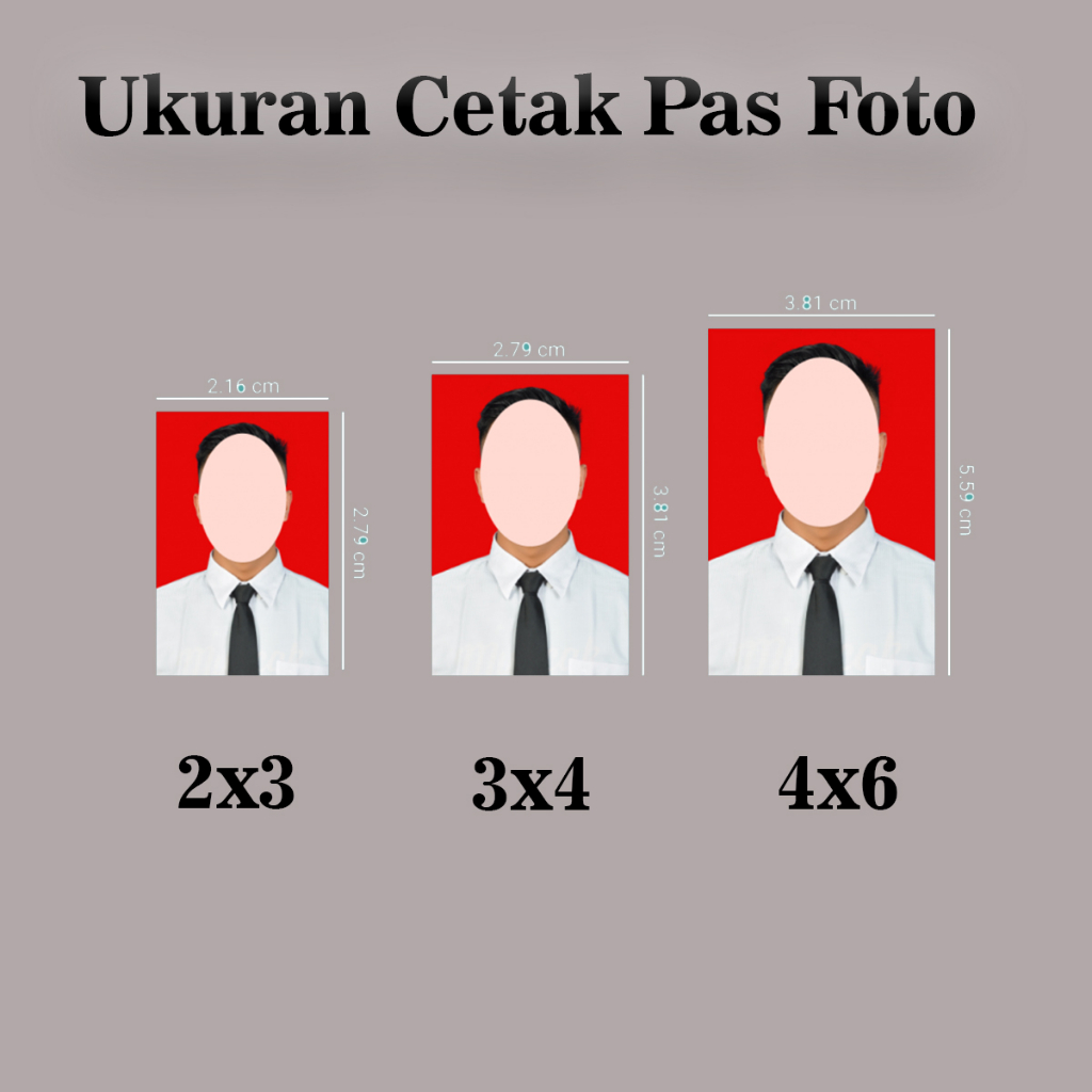 Mengenal Ukuran Foto Dalam Cm, Mm, Dan Inchi 2x3, 3x4, 4x6 2025