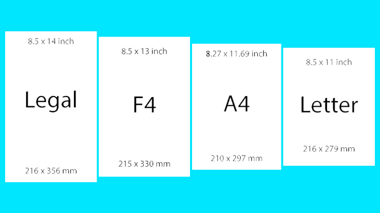 Apakah Ukuran Kertas F4 Legal Apa Letter ? Ini Jawabannya 2026