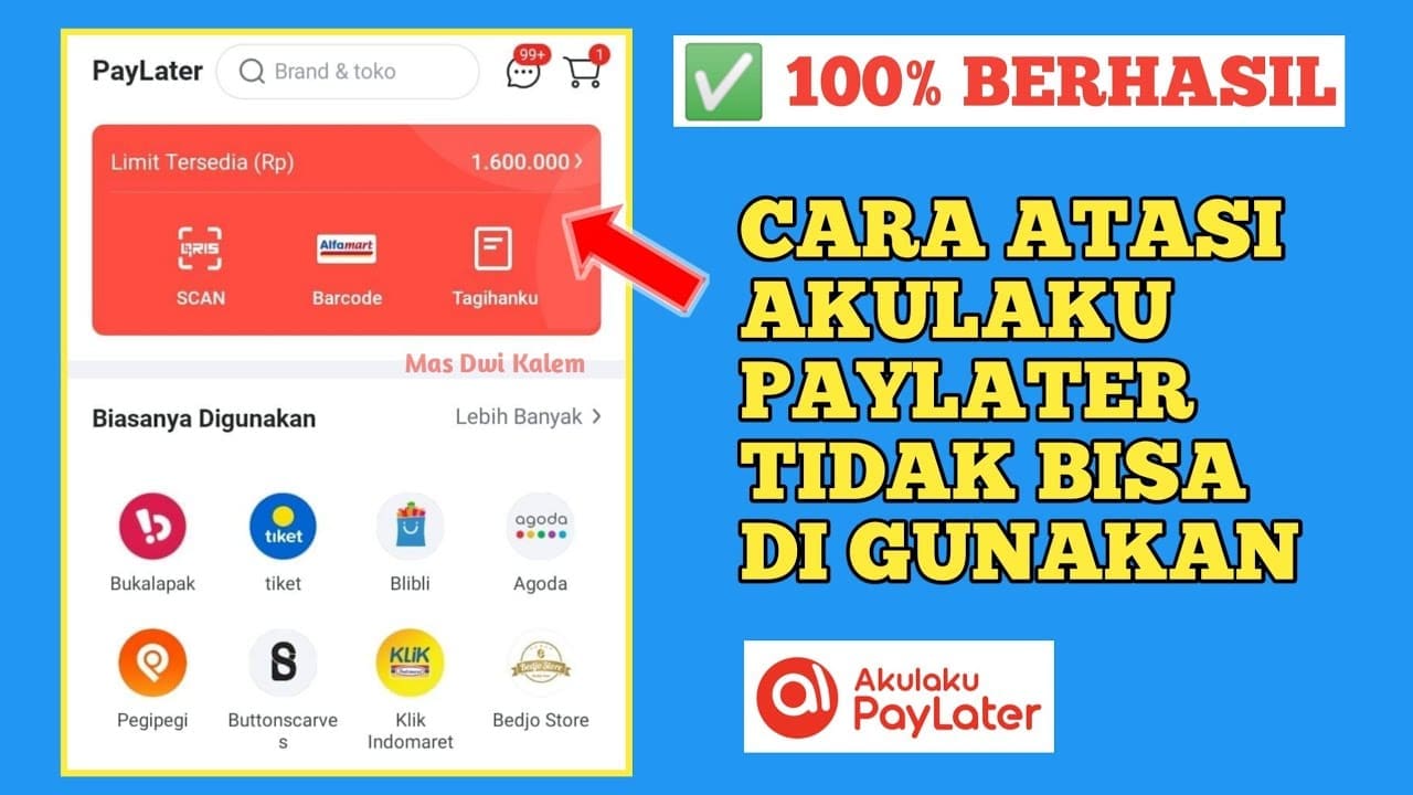 PayLater Akulaku Mogok? Limit Ada Tapi Gak Bisa Digunakan! Ini ...