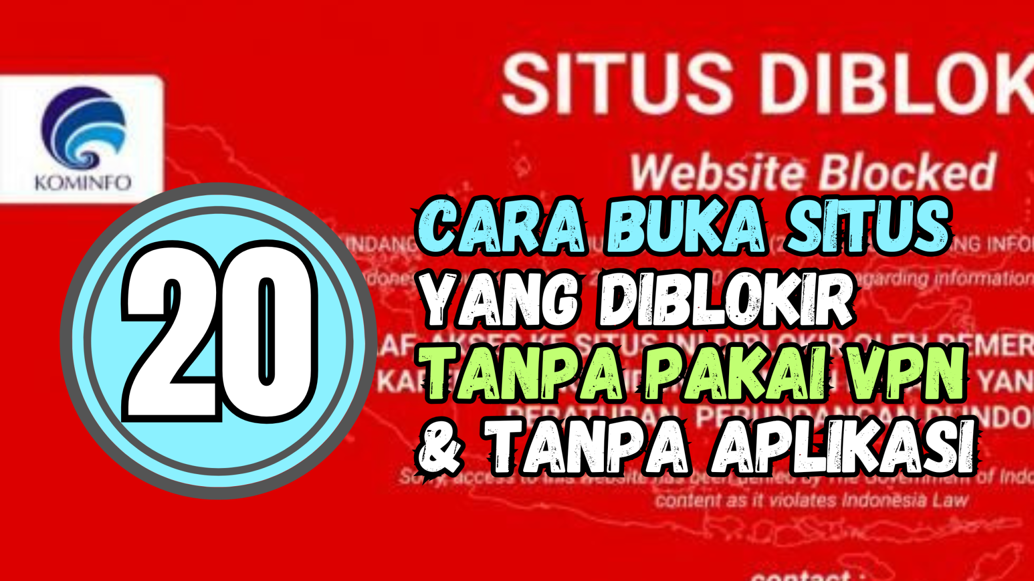 20 Cara Membuka Situs yang Diblokir Tanpa VPN dan Aplikasi 2026